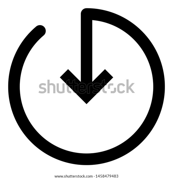 Outline Arrow Icon Editable Vector Simple Stock Vector (Royalty Free ...