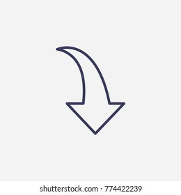 Outline Arrow Icon Illustration Vector Symbol Stock Vector (Royalty ...