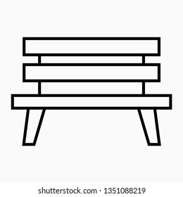 Outline Bench Vector Icon Stock Vector (Royalty Free) 1351088219 | Shutterstock