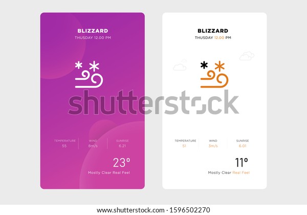 Outline Blizzard Icon Design Concept On Stock Vector (Royalty Free ...