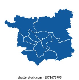 Outline Blue Map Leeds Stock Vector (Royalty Free) 1571678995 ...