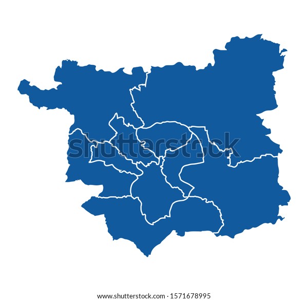 Outline Blue Map Leeds Stock Vector (Royalty Free) 1571678995 ...