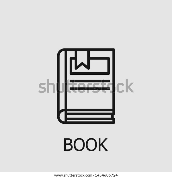 Outline Book Vector Icon Book Illustration Stock Vector (Royalty Free ...