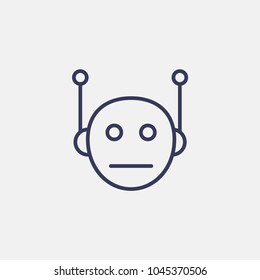 Outline Bot Icon Illustration Vector Symbol Stock Vector (Royalty Free ...