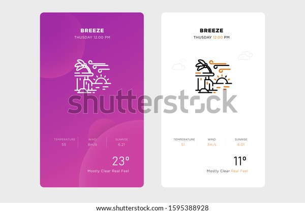 Outline Breeze Icon Design Concept On Stock Vector (Royalty Free ...