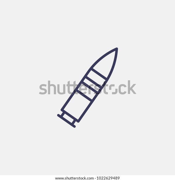 Outline Bullet Icon Illustration Isolated Vector Stock Vector (Royalty ...