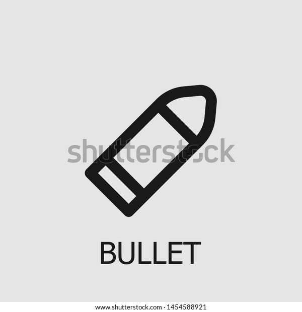 Outline Bullet Vector Icon Bullet Illustration Stock Vector (Royalty ...