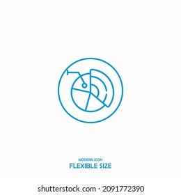 Outline Chart Icon Illustration Vector Symbol Stock Vector (Royalty ...
