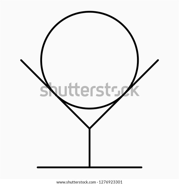 Outline Check Valve Symbol Vector Icon Stock Vector (Royalty Free ...