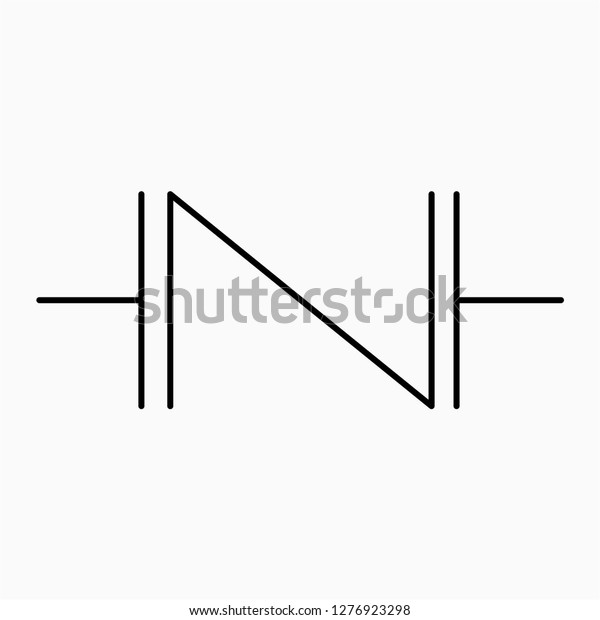 Outline Check Valve Vector Icon Stock Vector (Royalty Free) 1276923298