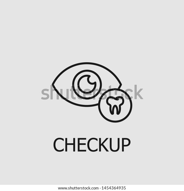 Outline Checkup Vector Icon Checkup Illustration Stock Vector (Royalty ...