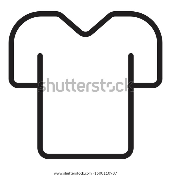 Outline Cloth Icon Vector Editable Stock Vector (Royalty Free ...