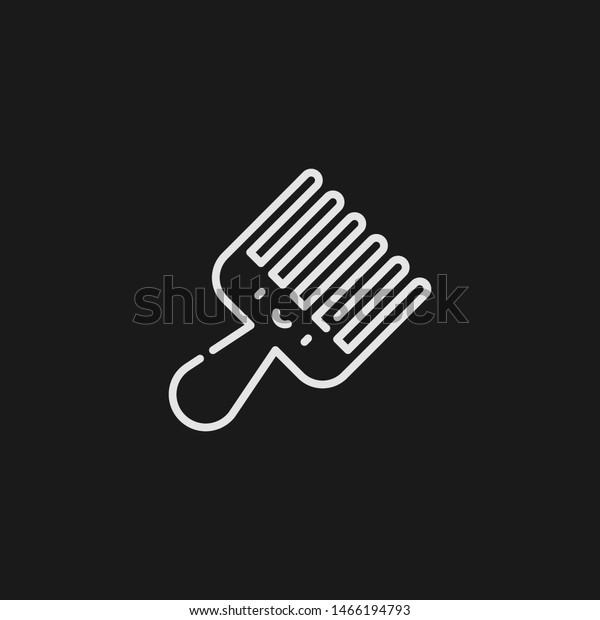 Outline Comb Vector Icon Comb Illustration Stock Vector (Royalty Free ...