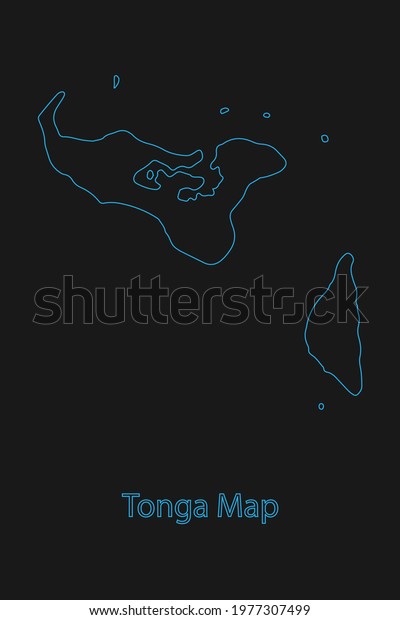 Outline Country Border Map Tonga Stock Vector (Royalty Free) 1977307499 ...