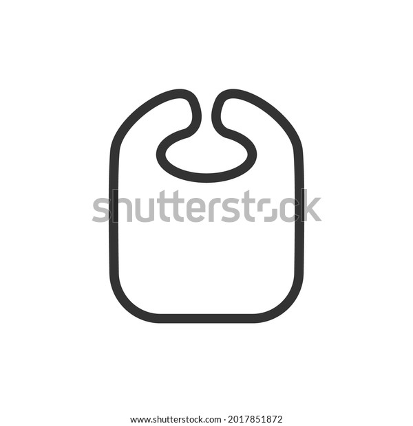 Outline Design Bib Icon Premium Symbol Stock Vector (Royalty Free ...