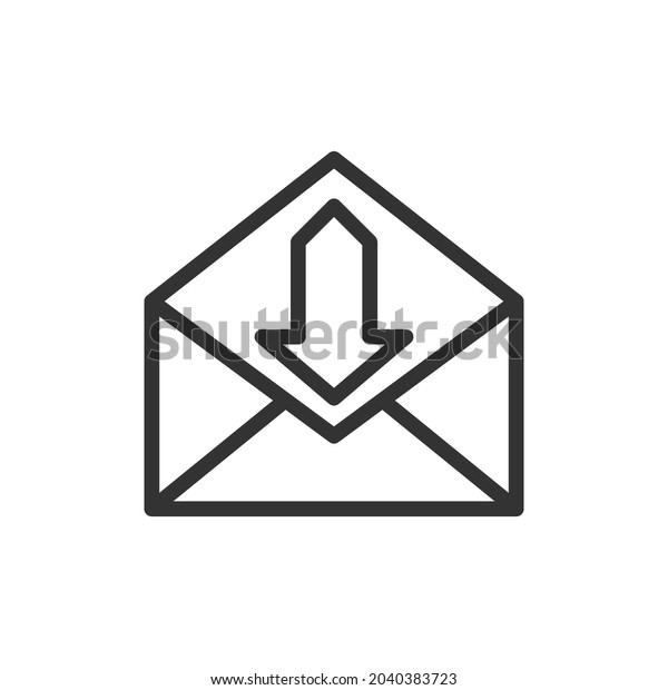 Outline Design Email Icon Premium Symbol Stock Vector (Royalty Free ...