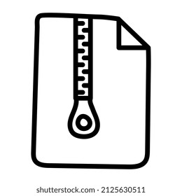 Outline Design Icon File Stock Vector (Royalty Free) 2125630511 ...