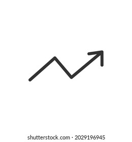 Outline Design Increase Icon Premium Symbol Stock Vector (Royalty Free ...
