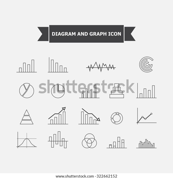 Outline Diagram Graph Icon Design Stock Vector (Royalty Free) 322662152 ...