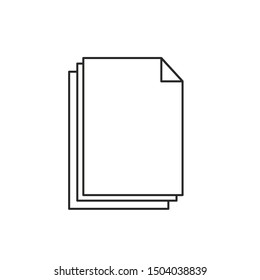 Stack Blank Paper Stock Vector (Royalty Free) 184306079