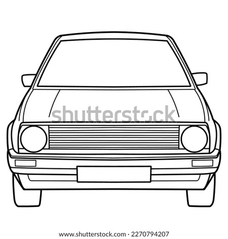 Car Front View Drawing | Free download on ClipArtMag