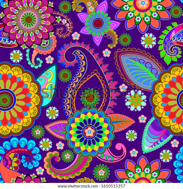 Outline Drawing Oriental Patterns Beautiful Design Stock Vector ...