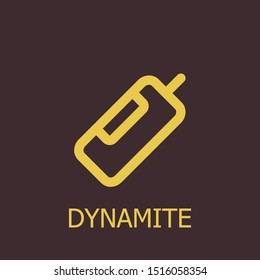 Outline Dynamite Vector Icon Dynamite Illustration Stock Vector ...