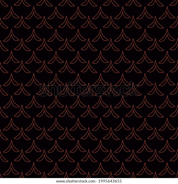 Outline Fantasy Shapes Vector Seamless Repeat Stock Vector (Royalty ...