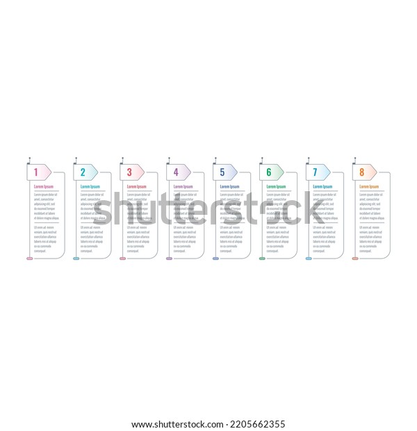 Outline Flags Infographic Template Internet Web Stock Vector (Royalty ...