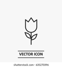 Outline Flower Icon Illustration Vector Symbol Stock Vector (Royalty ...