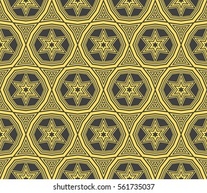 Outline Geometric Patterns Laid Out On Stock Vector (Royalty Free ...