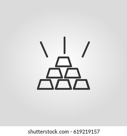 Outline Gold Web Icon Ilustration Vector Stock Vector (Royalty Free ...