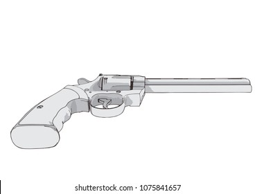 Outline Gun Vector Stock Vector (Royalty Free) 1075841657 | Shutterstock