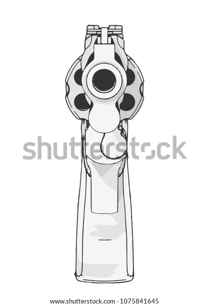 Outline Gun Vector Stock Vector (Royalty Free) 1075841645 | Shutterstock