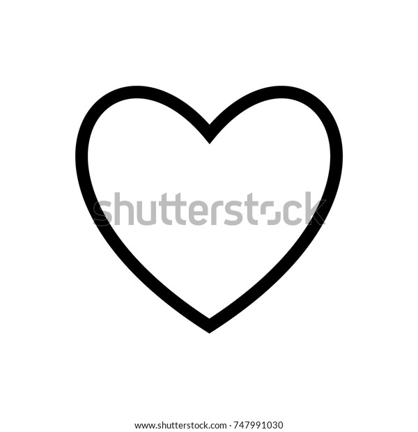 Outline Hart Stock Vector (Royalty Free) 747991030