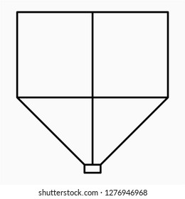 Outline Hopper Symbol Vector Icon Stock Vector (Royalty Free) 1276946968