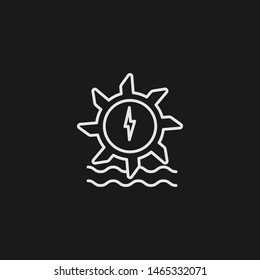 Outline Hydro Power Vector Icon Hydro Stock Vector (Royalty Free ...
