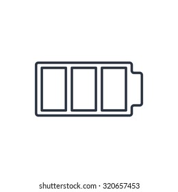 Outline Icon Battery Stock Vector (Royalty Free) 320657453