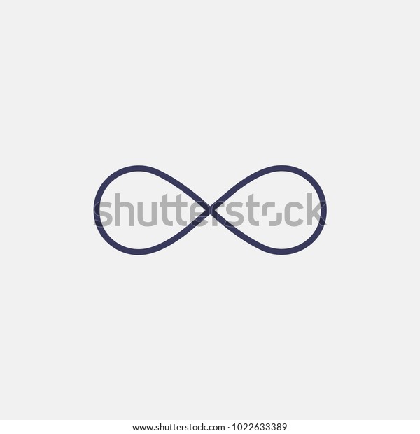 Outline Infinity Icon Illustration Isolated Vector Stock Vector ...