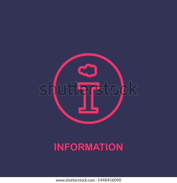 Outline Information Iconinformation Vector Illustration Symbol Stock ...
