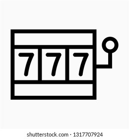 Outline Jackpot Vector Icon Stock Vector (Royalty Free) 1317707924 ...