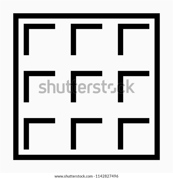 Outline Keypad Pixel Perfect Vector Icon Stock Vector (Royalty Free ...