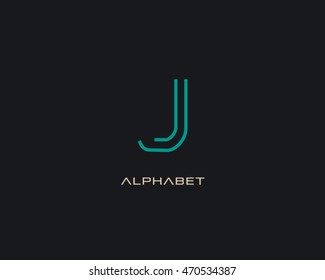 Outline Letter J Logo Stock Vector (Royalty Free) 470534387 | Shutterstock