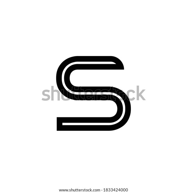 Outline Letter S Initial Monogram Logo Stock Vector (Royalty Free ...