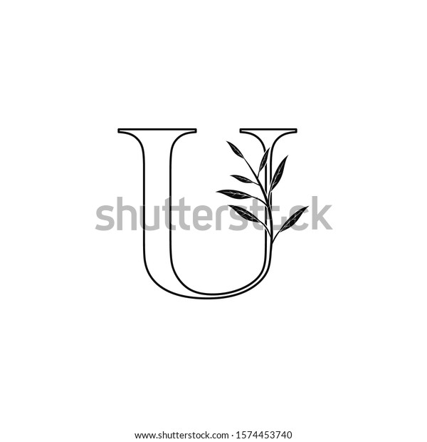 Outline Letter U Logo Icon Monogram Stock Vector (Royalty Free ...