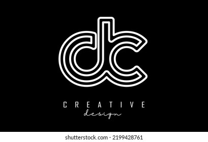 Outline Letters Dc D C Logo Stock Vector (Royalty Free) 2199428761 ...