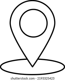 Outline Location Icon Illustration Vector Symbol Stock Vector (Royalty ...