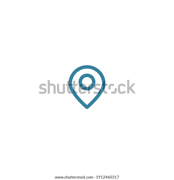 Outline Location Icon Illustration Vector Symbol Stock Vector (Royalty ...