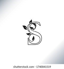 Outline Logo S Letter Logo Icon Stock Vector (Royalty Free) 1740041519 ...