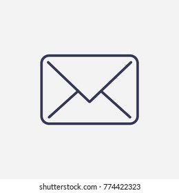 Outline Mail Icon Illustration Vector Symbol Stock Vector (Royalty Free ...